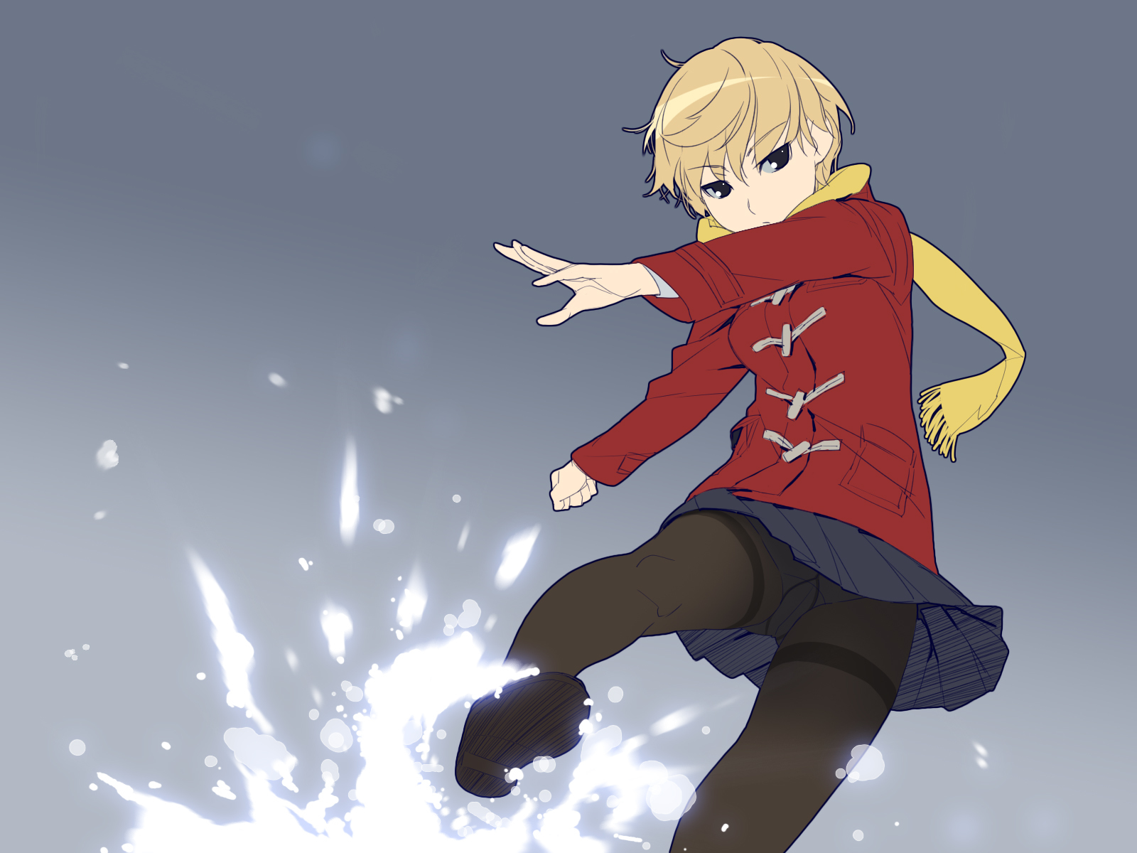 Ino Magloid Tatiana Vasilievna Stalina Otome Function Highres 1girl Blonde Hair Coat